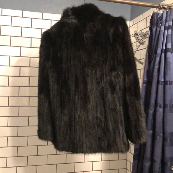Saga Furs | Jackets & Coats | Vintage Saga Black Mink Coat Size Large ...